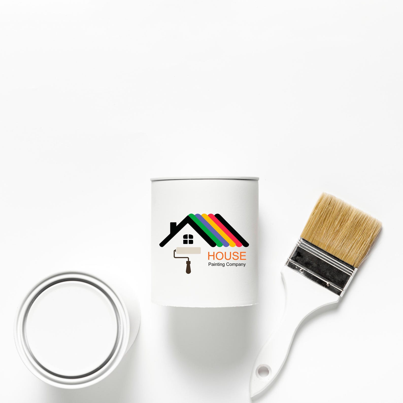 Custom House Painting Logo / Renovation Business Branding (AI, PDF, JPG ...