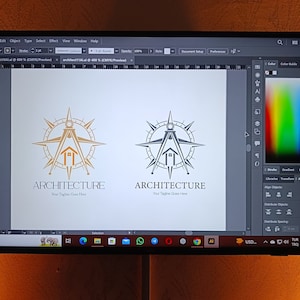 Architectural Compass Logo Design Kit / Architect Logo Design / Chic ...