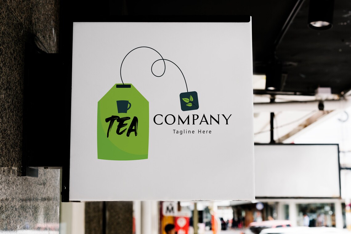 Charming Tea Shop Logo Design / Customizable Cafe Branding / Digital ...