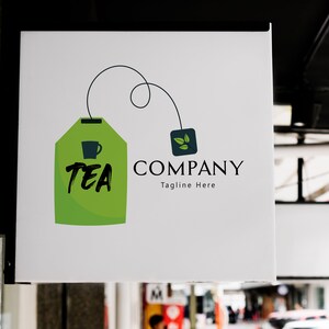 Charming Tea Shop Logo Design - Customizable and Unique / Modern Cafe ...