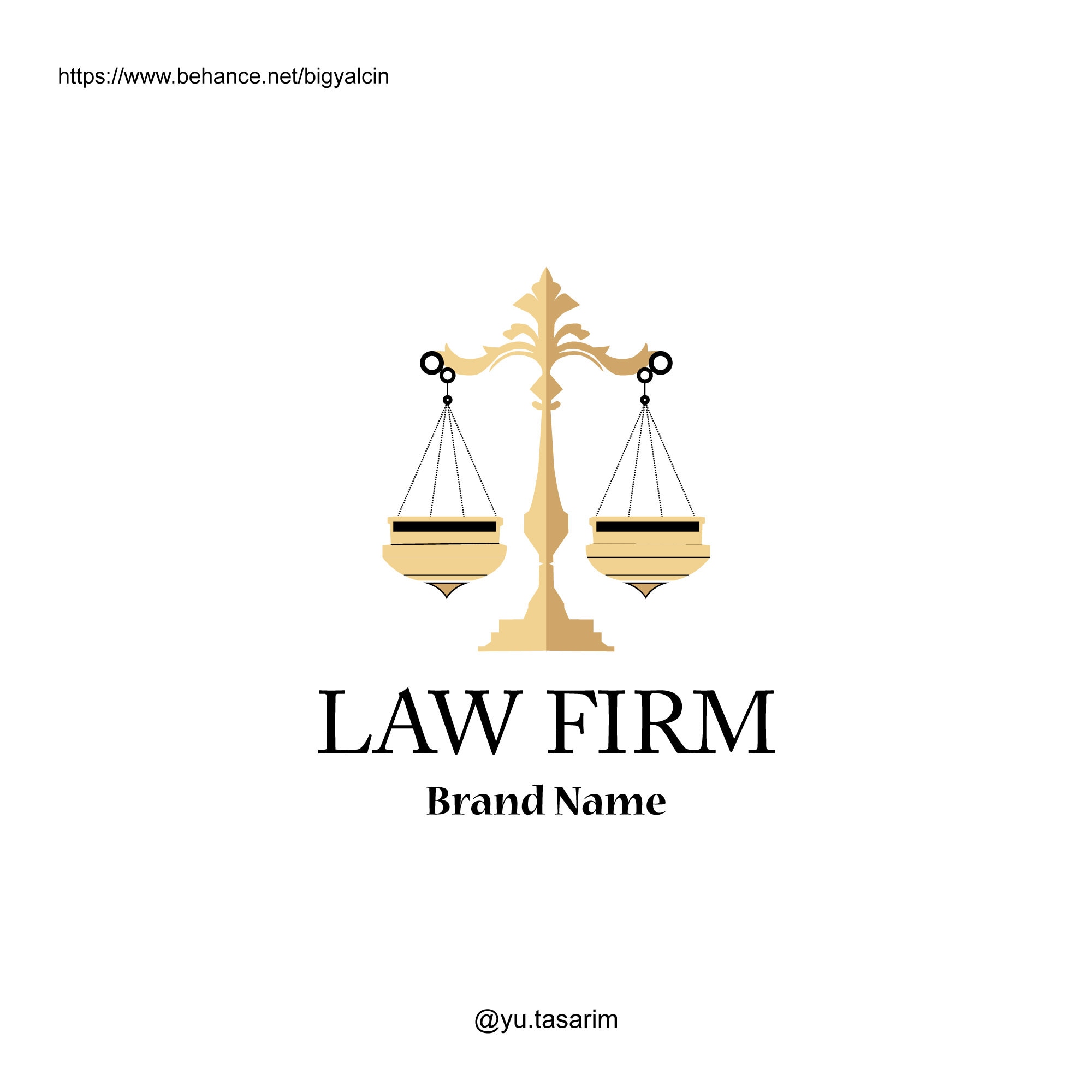 Lawyer Logo Design / Editable Law Firm Logo / Law Services Logo / Law ...