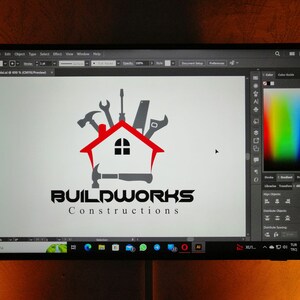 Editable Construction Logo / Logo for House Repair / Renovation Logo ...