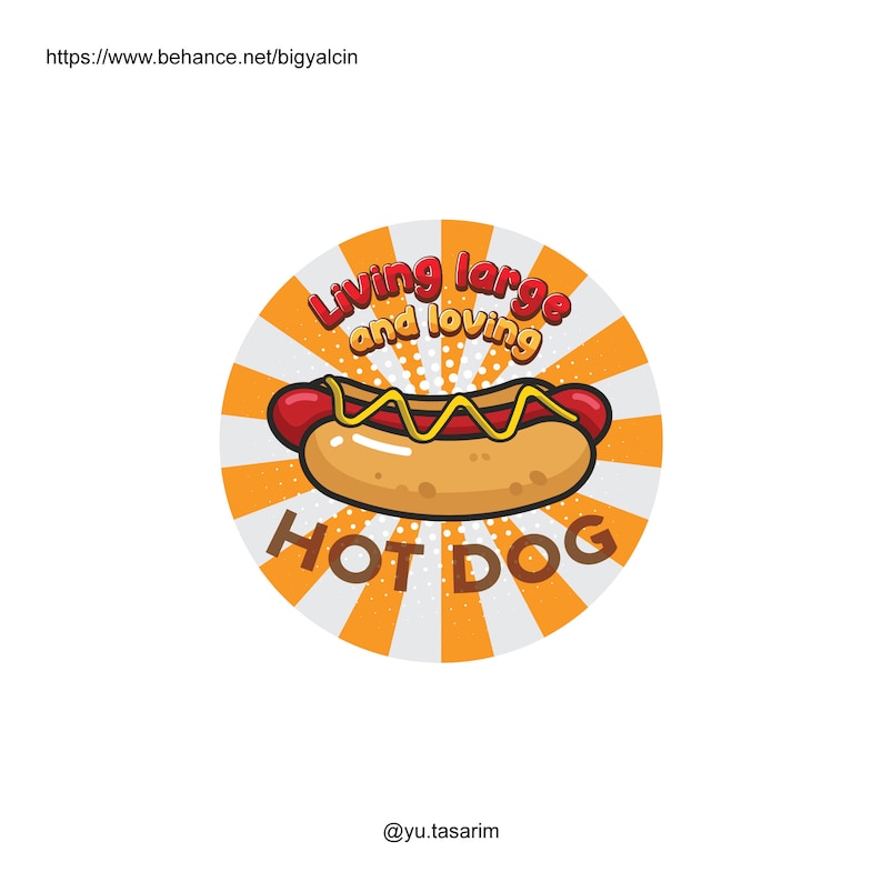 Original Hot Dog Logo / Fast Food Logo Design / Diy Restaurant Logo ...