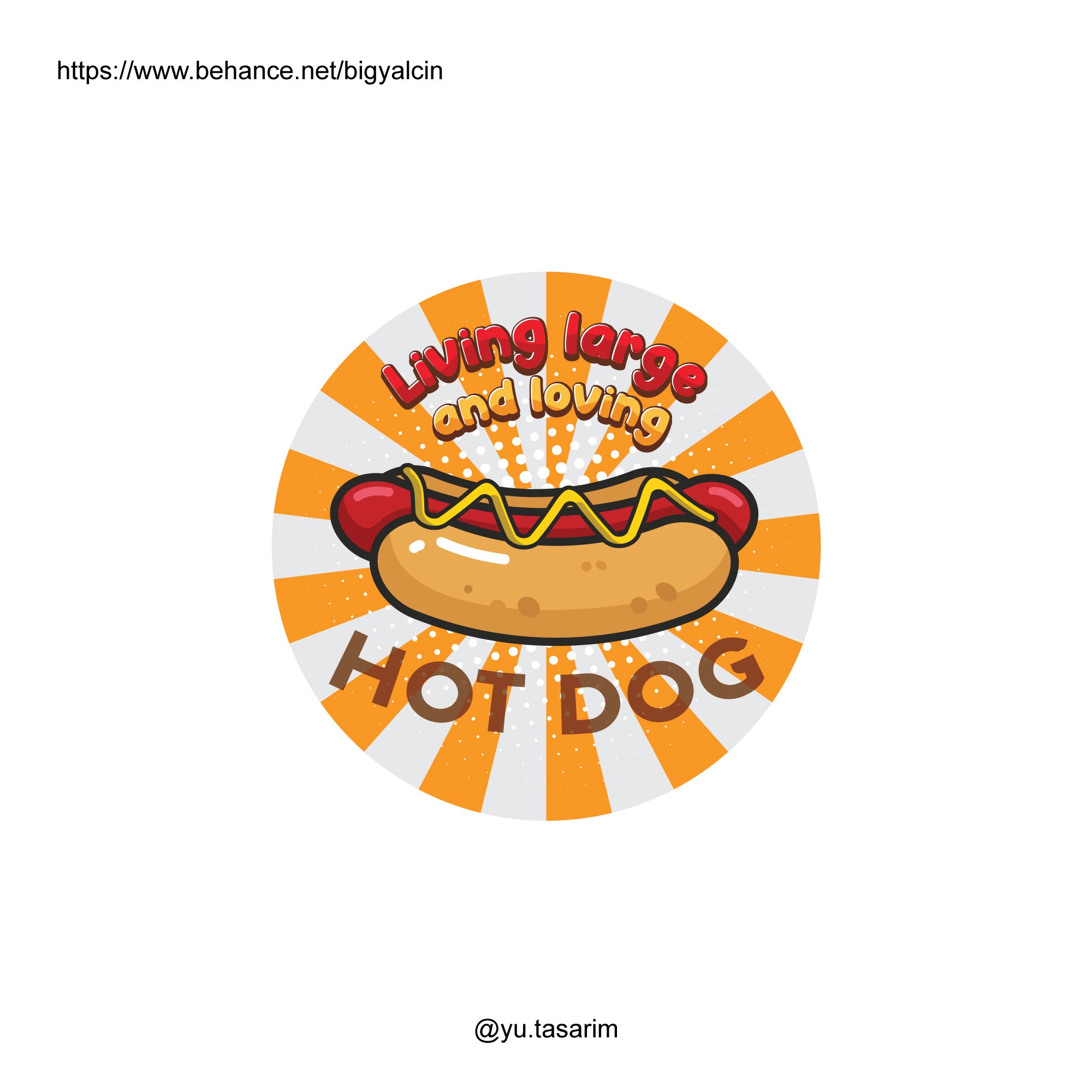 Original Hot Dog Logo / Fast Food Logo Design / Diy Restaurant Logo ...