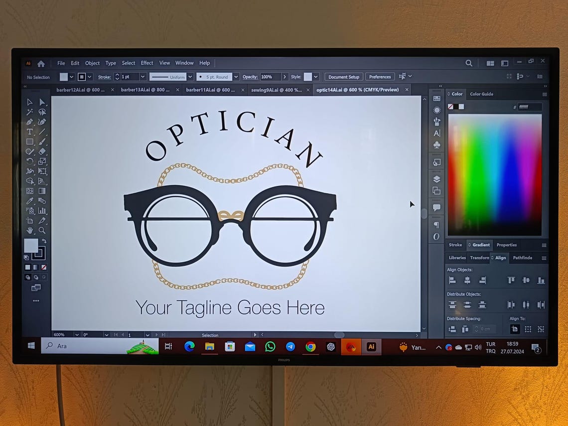 Stylish Optician Logo Design / Optometrist Logo - Perfect Logo for ...