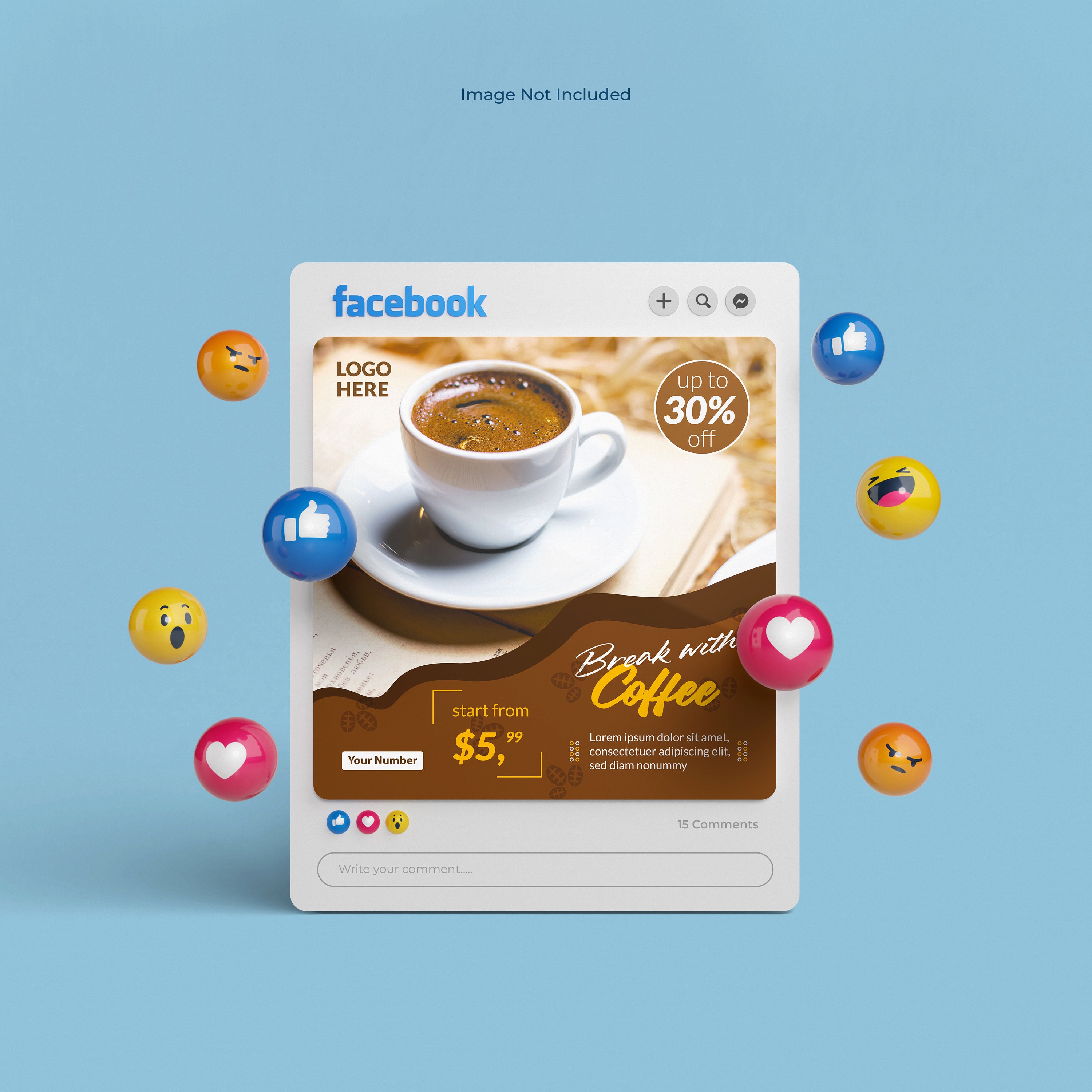 Editable Coffee Flyer / Cafe Flyer Design / Coffee Instagram Post ...