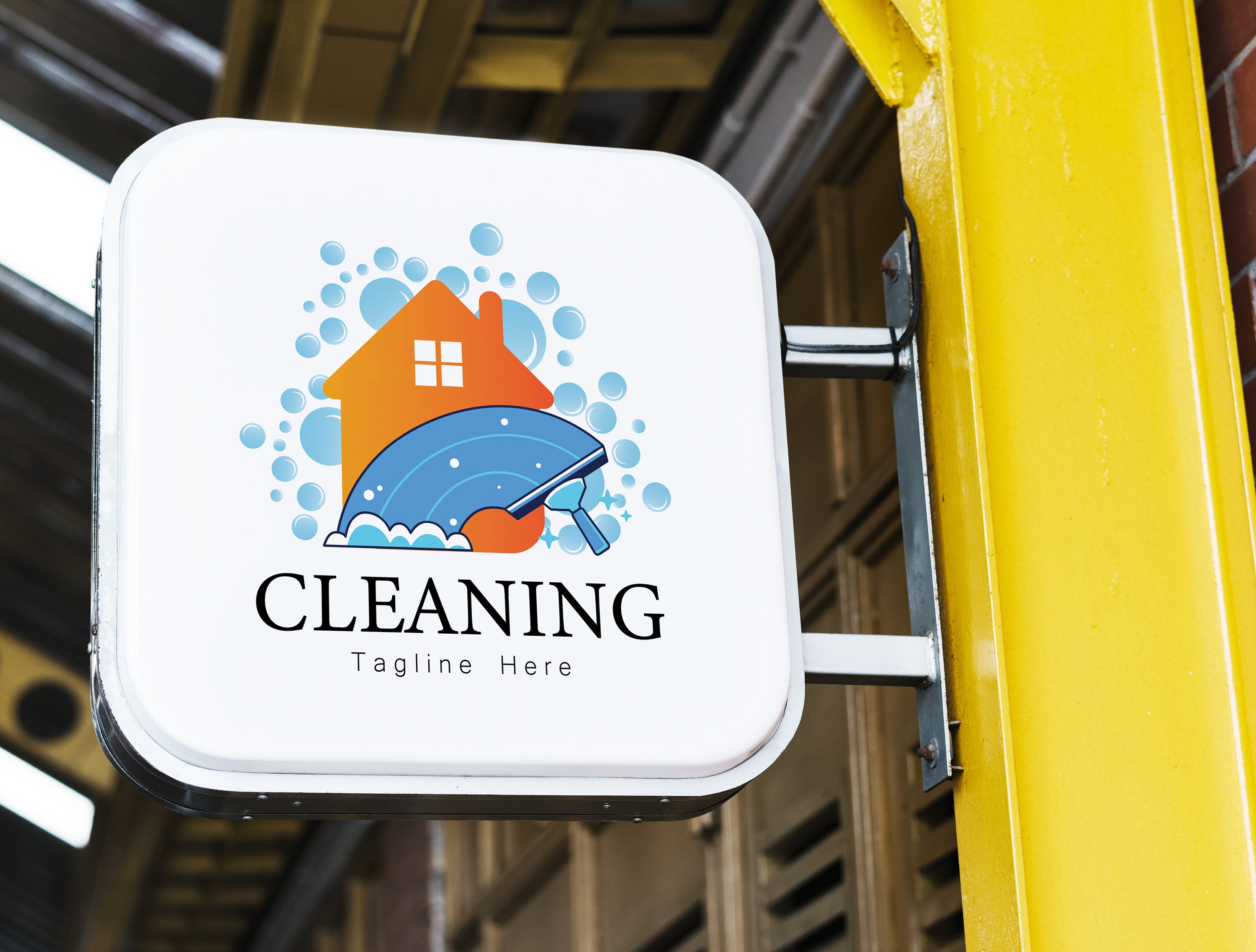 Premade Cleaning Service Logo Design / House Cleaning Logo ...