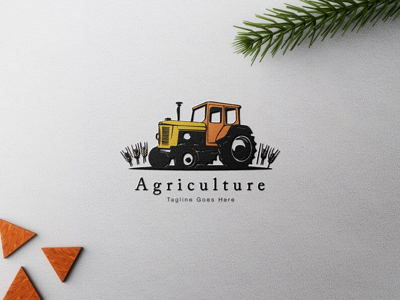 Agriculture Logo Design - Rustic Farming Branding / Unique Farm Logo ...