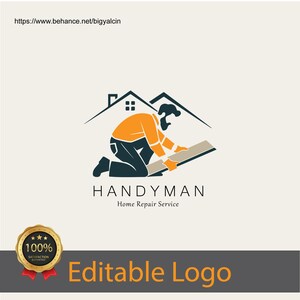 Handyman Service Logo - Perfect for Home Repair and Renovation Business ...
