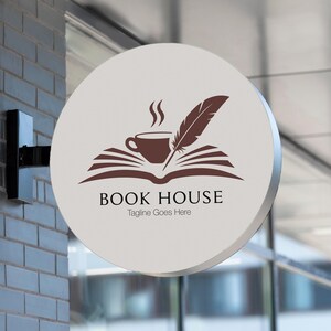 Editable Book Logo Design: Author, Blogger, Bookstore (AI, JPG, PDF) - Etsy