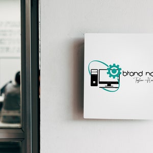 Computer Repair Logo / Computer Service Logo / Premade Computer Logo ...