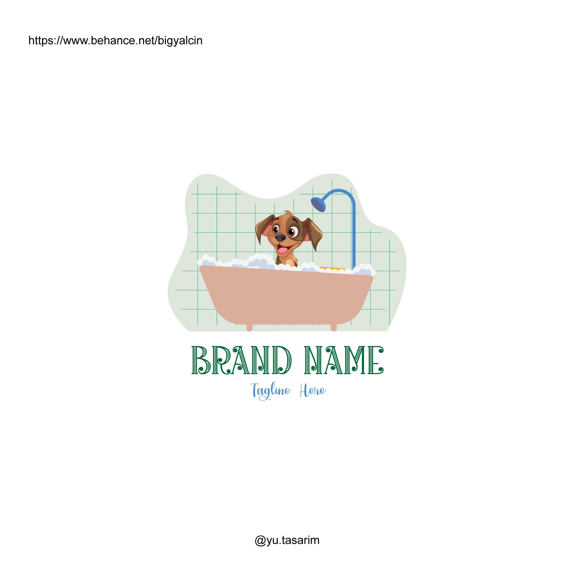 Logo for Pet Grooming / Pet Care Logo Design / Animal Spa Logo Template ...