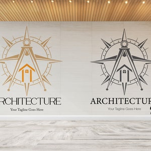 Architectural Compass Logo Design Kit / Architect Logo Design / Chic ...
