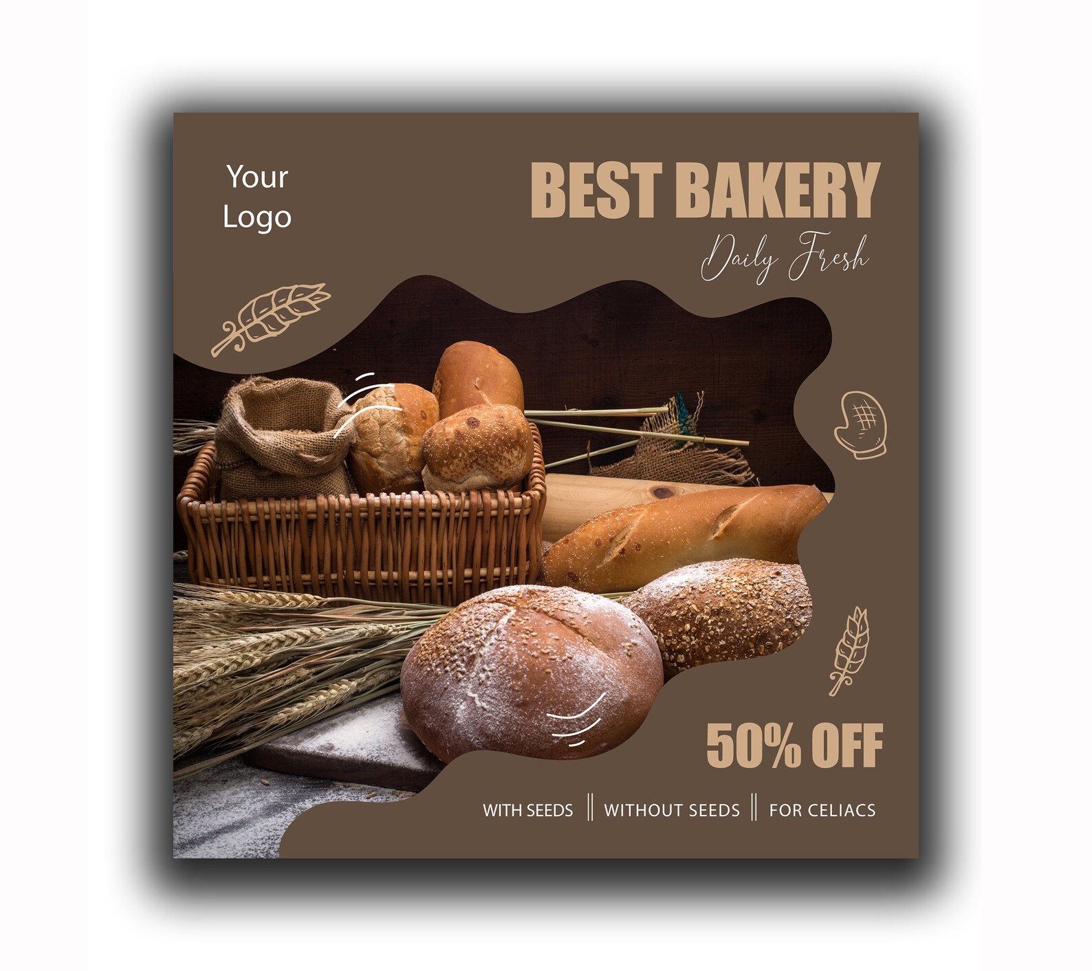 Editable Bakery Flyer Template, Cake & Pastry Promotion (AI) - Etsy