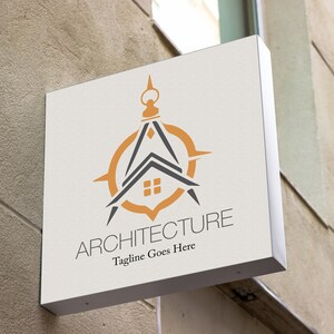 Professional Architect Logo Set Featuring Stylish Compass Designs ...