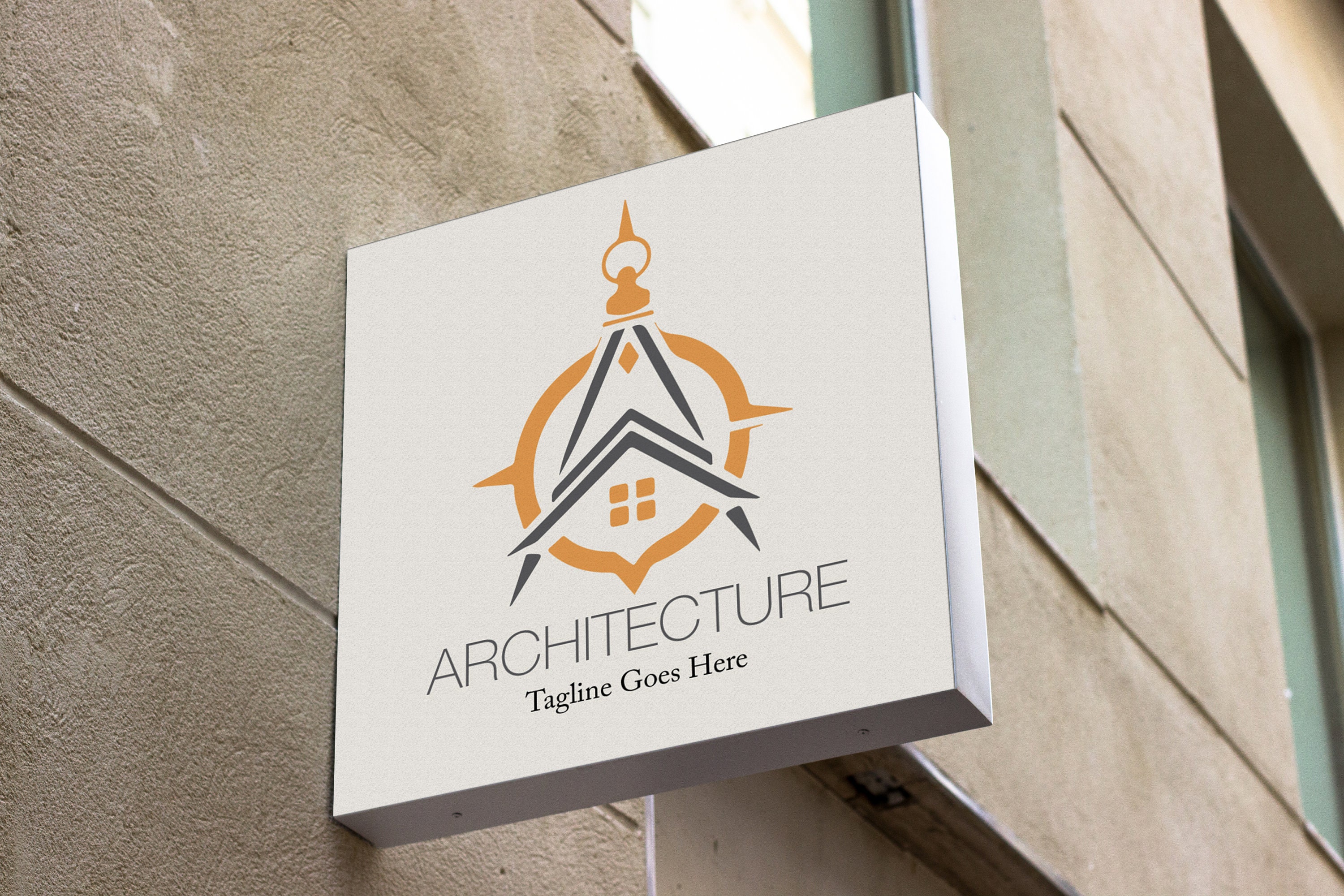 Professional Architect Logo Set Featuring Stylish Compass Designs ...
