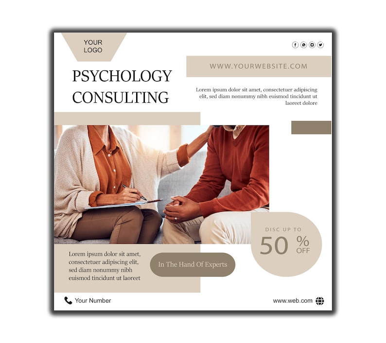 Editable Psychologist Flyer / Counseling Psychology Flyer Design ...
