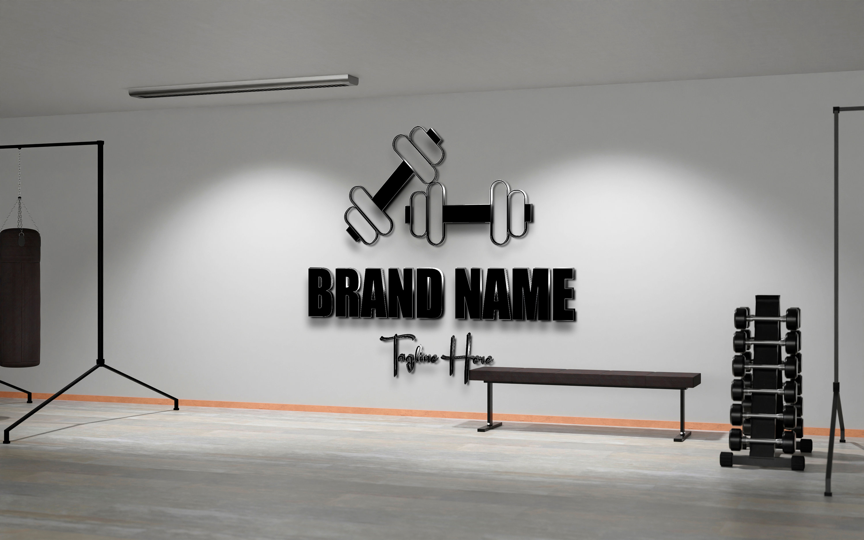 Fitness Logo / Personal Trainer Logo / Dumbbell Logo / Body Builder ...