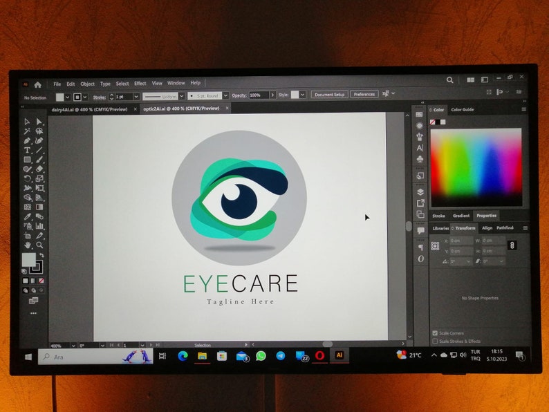 Optometry Logo / Optician Logo Design / Optometrist Logo Template ...