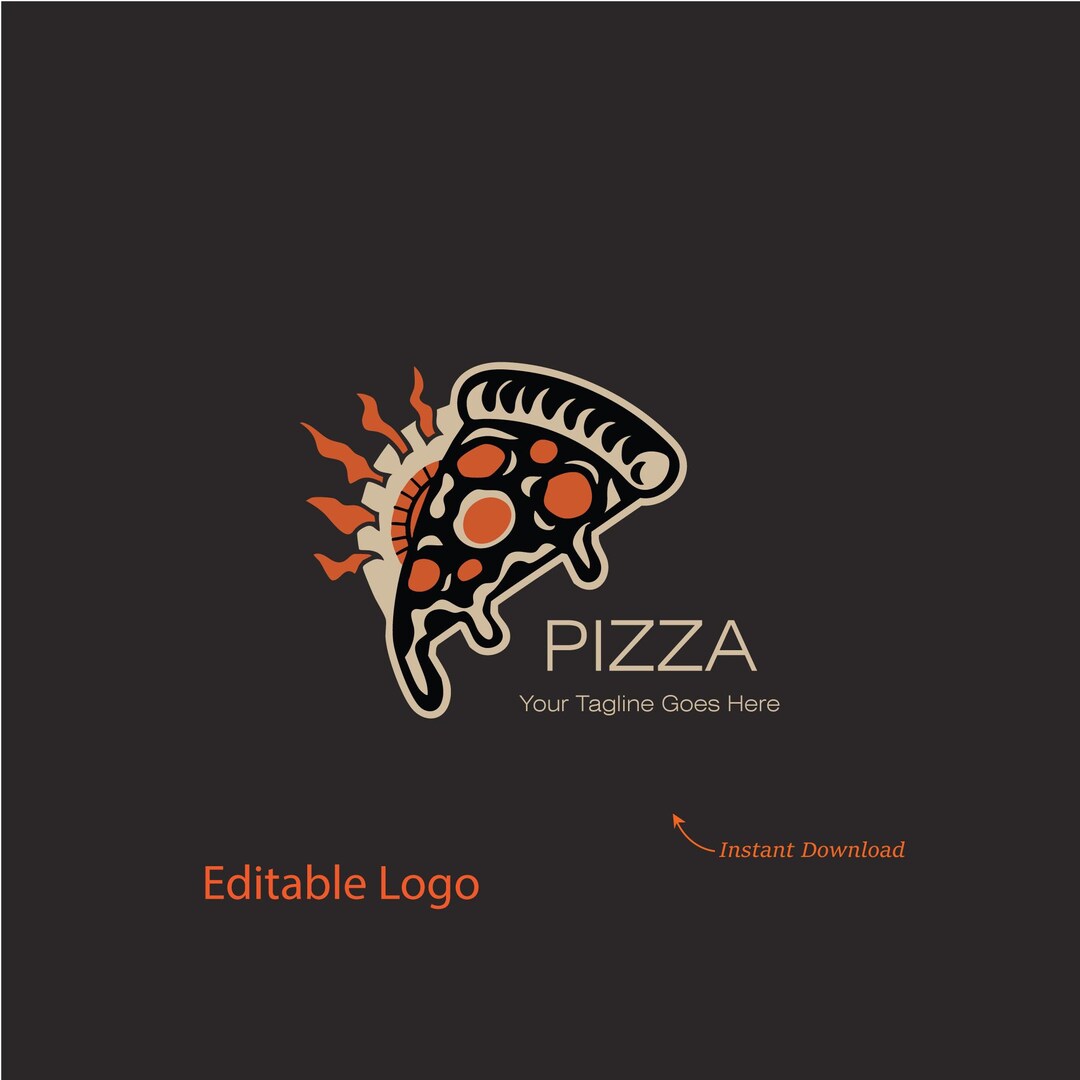Custom Pizzeria Logo Template / Pizza Logo for Pizza Shop & Fast Food ...