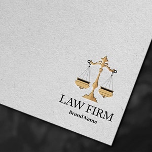 Lawyer Logo Design / Editable Law Firm Logo / Law Services Logo / Law ...