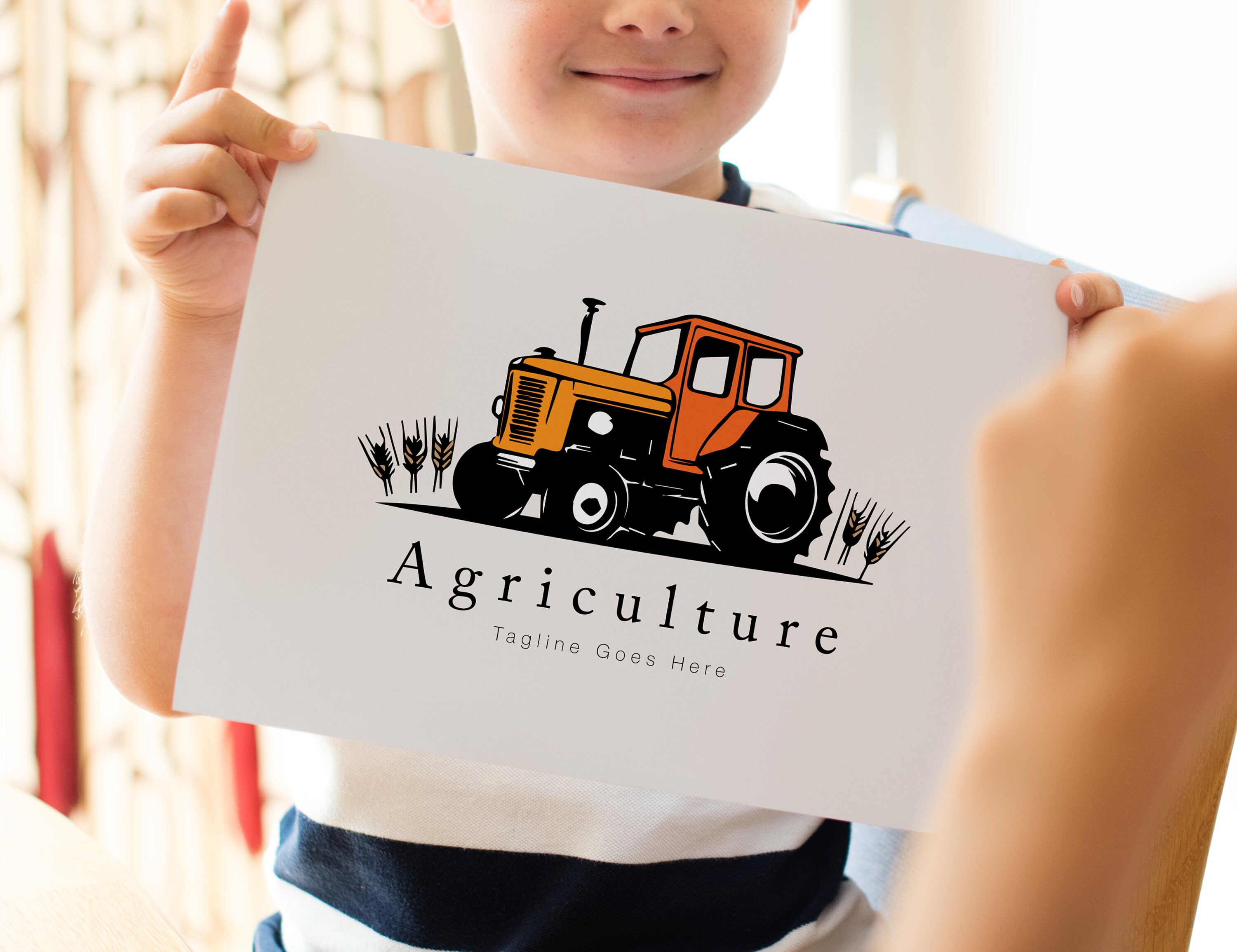 Agriculture Logo Design - Rustic Farming Branding / Unique Farm Logo ...