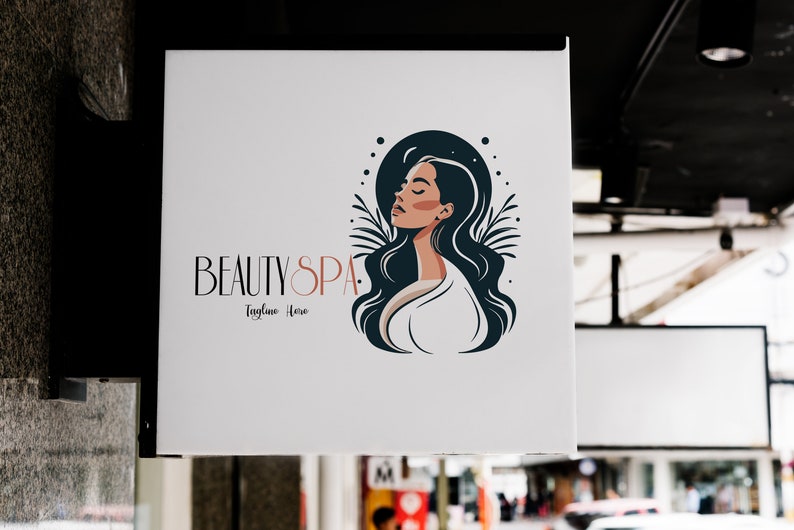 Modern Beauty Salon Logo Design: Custom Spa Brand Identity (AI, PDF ...