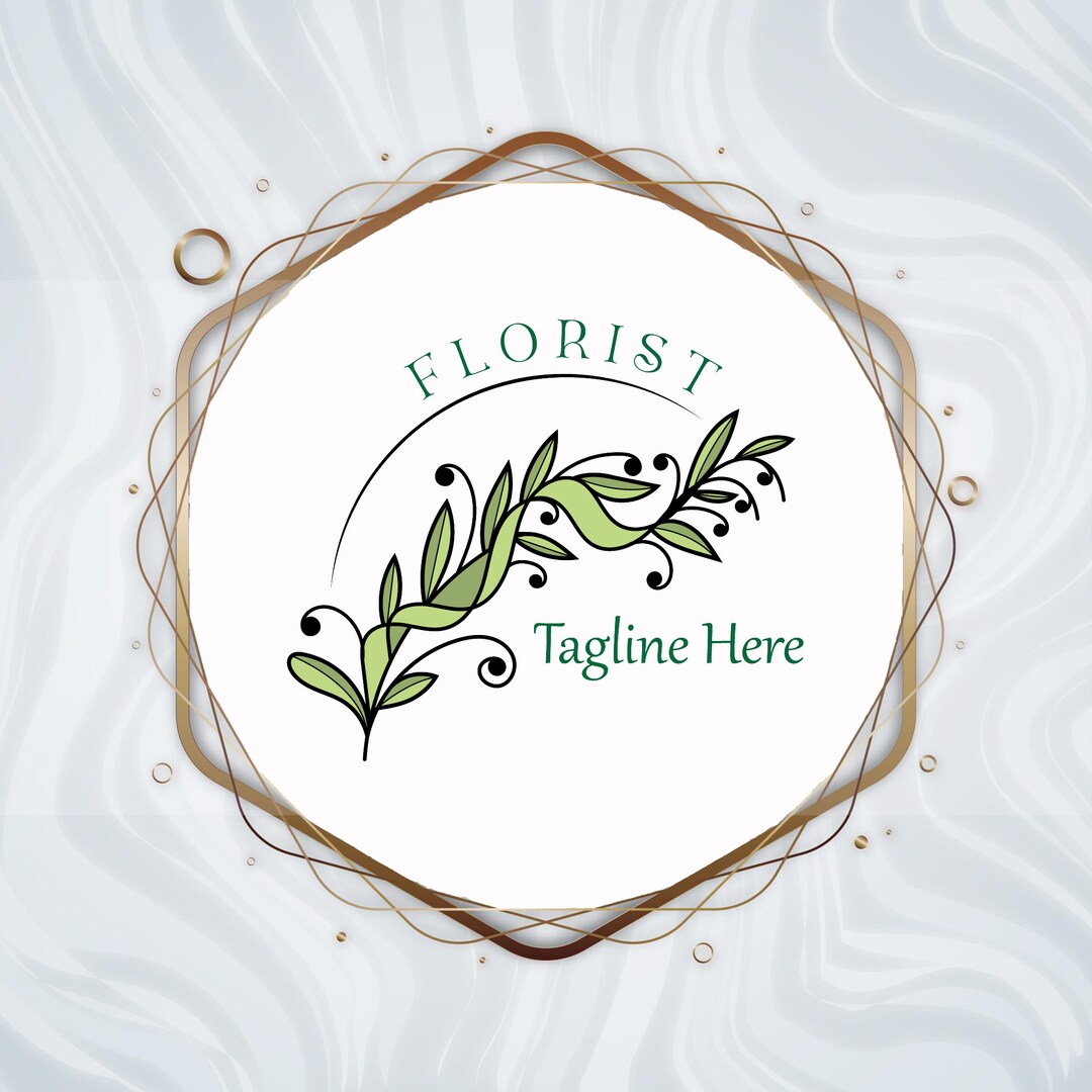 Flower Logo Design / Editable Florist Logo / Botanical Logo Template ...