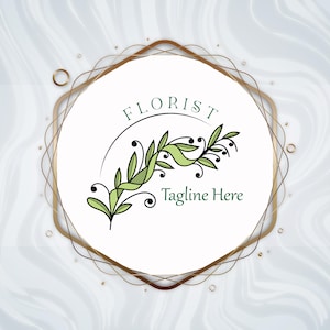 Flower Logo Design / Editable Florist Logo / Botanical Logo Template ...