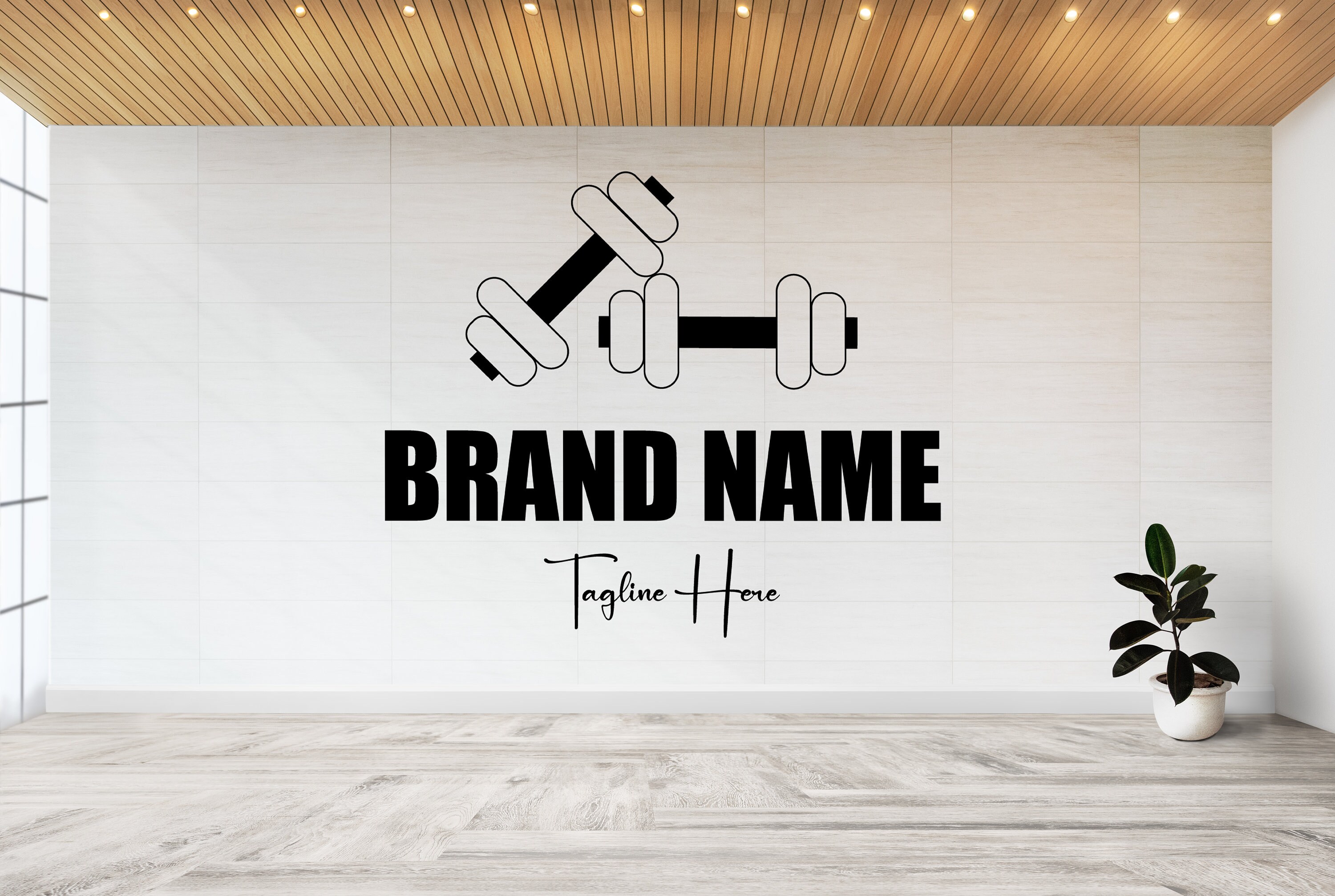 Fitness Logo / Personal Trainer Logo / Dumbbell Logo / Body Builder ...