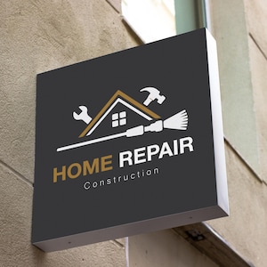 Home Repair & Remodeling Logo / Personalized Handyman Logo / Modern ...