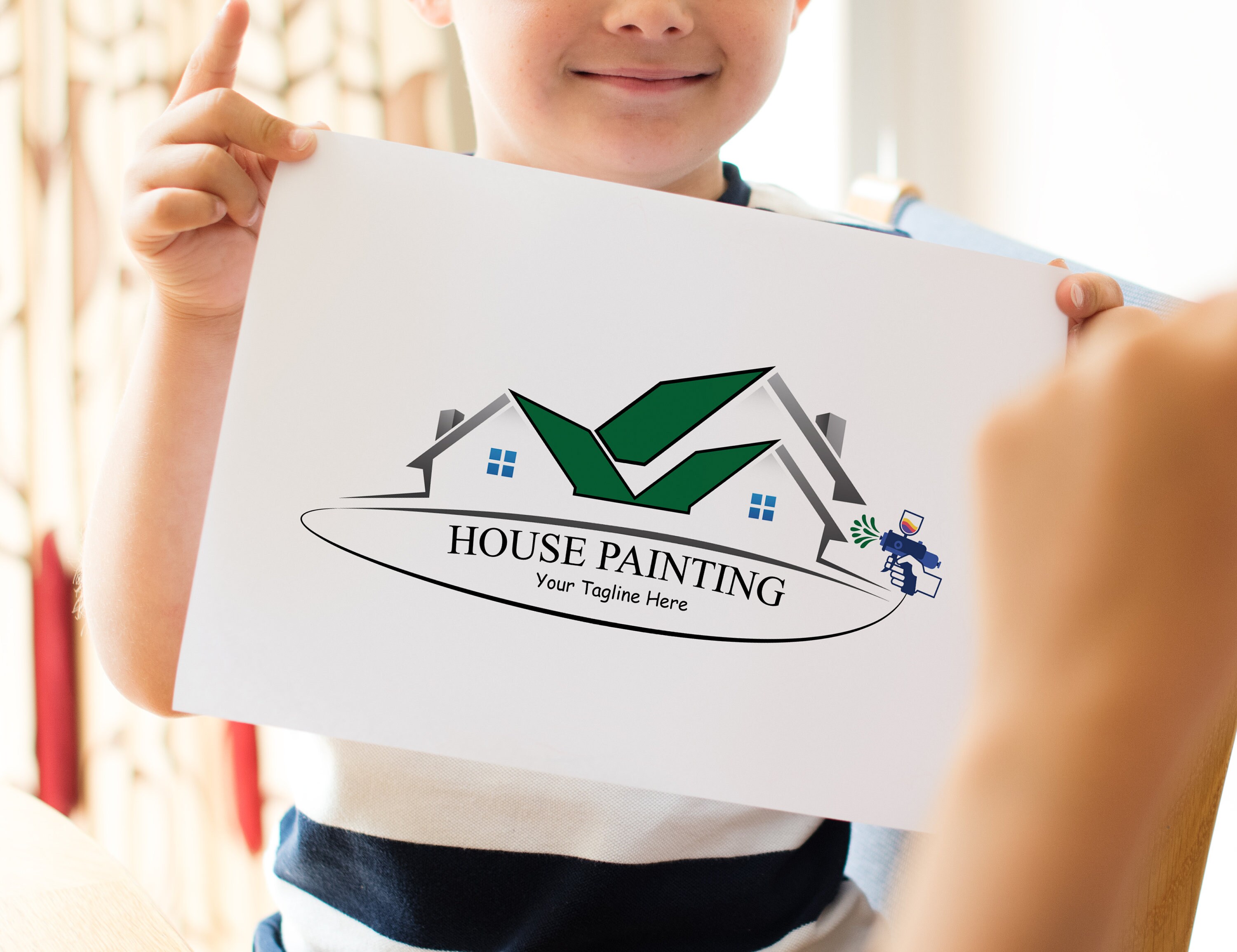 House Painting Logo / Interior & Exterior / Painting Services / Paint ...