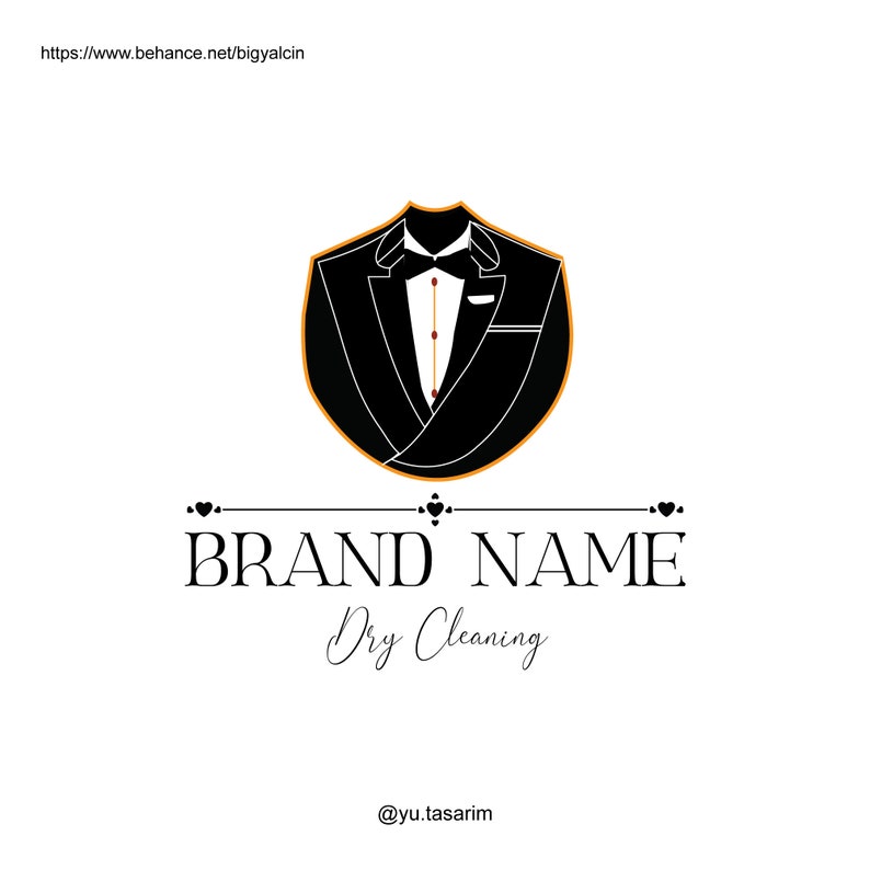 Logo for Dry Cleaning / Tuxedo Logo / Dry Cleaner Logo Design / Tailor ...