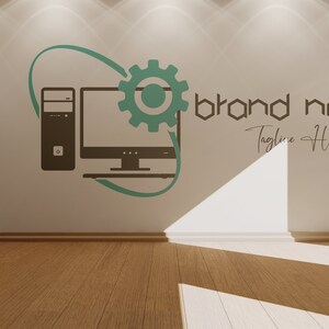 Computer Repair Logo / Computer Service Logo / Premade Computer Logo ...