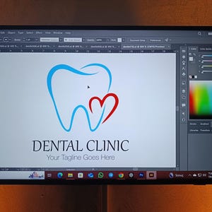 Oral Surgery Logo / Dentist Logo Design / Teeth With Heart Logo Design ...