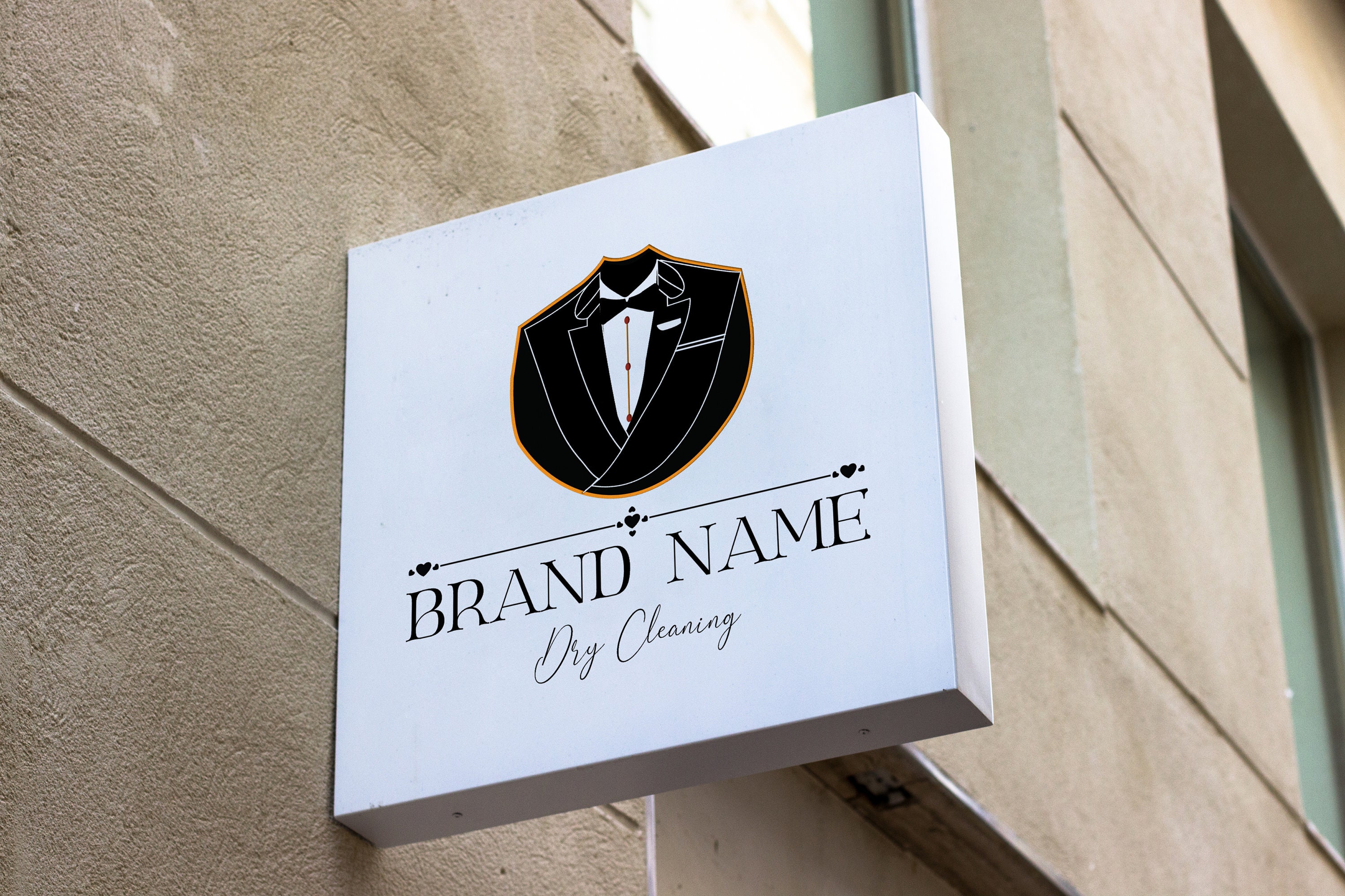 Logo for Dry Cleaning / Tuxedo Logo / Dry Cleaner Logo Design / Tailor ...