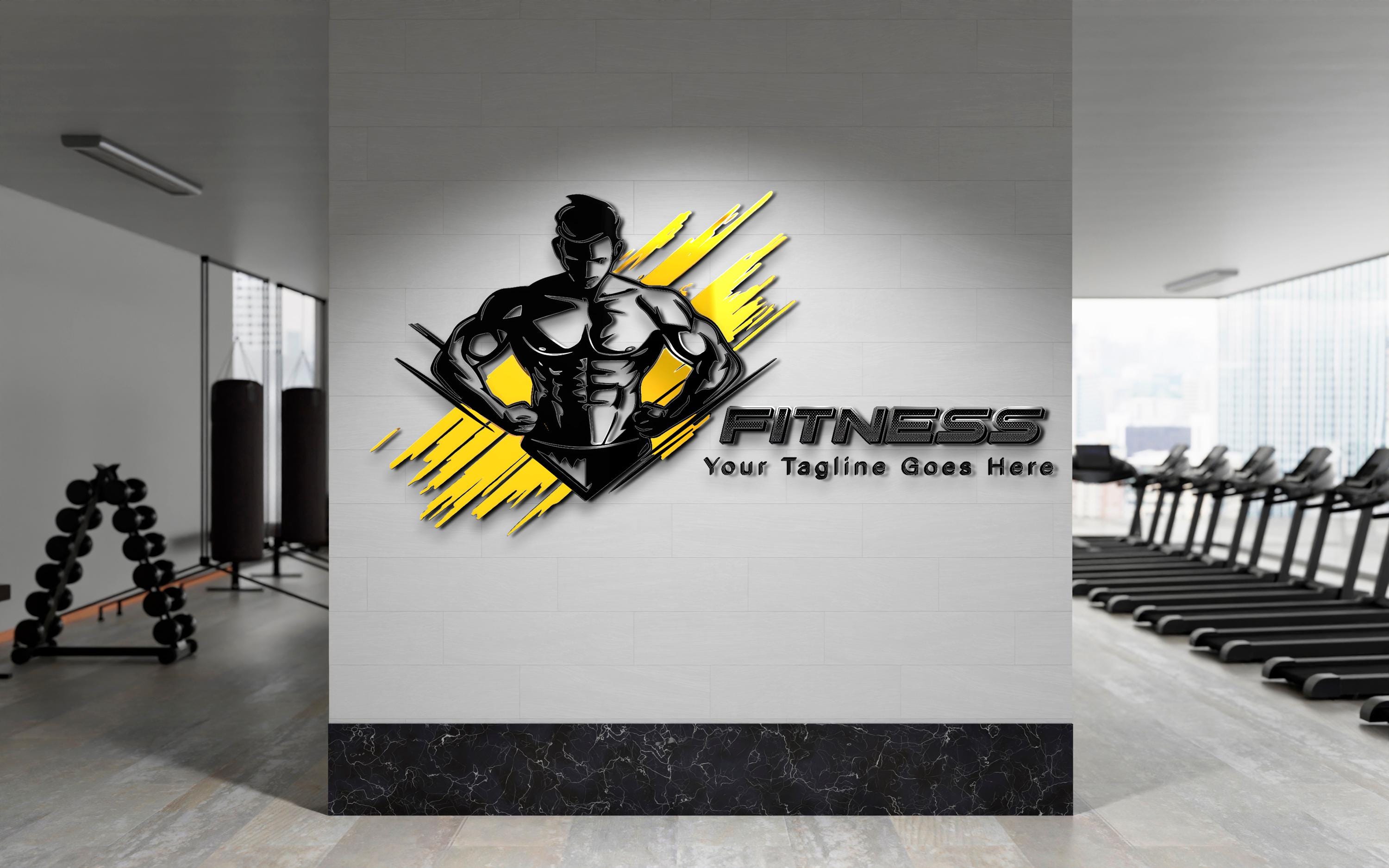 Modern Fitness Logo Design Gym and Wellness Branding / Custom Spa Logo ...