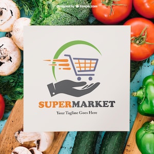 Modern Grocery Store Logo Design – Custom Market Branding for Organic ...