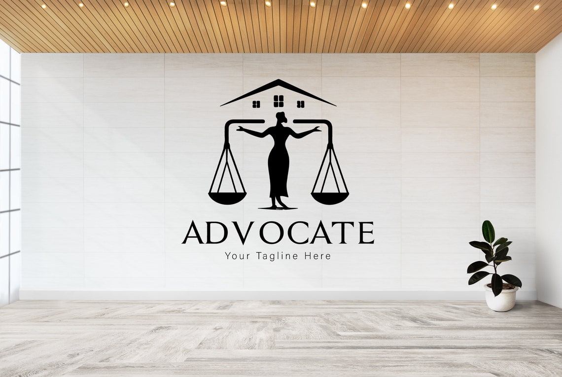 Law Logo for Woman / Law Office Logo / Lady Law Logo / Lady - Etsy