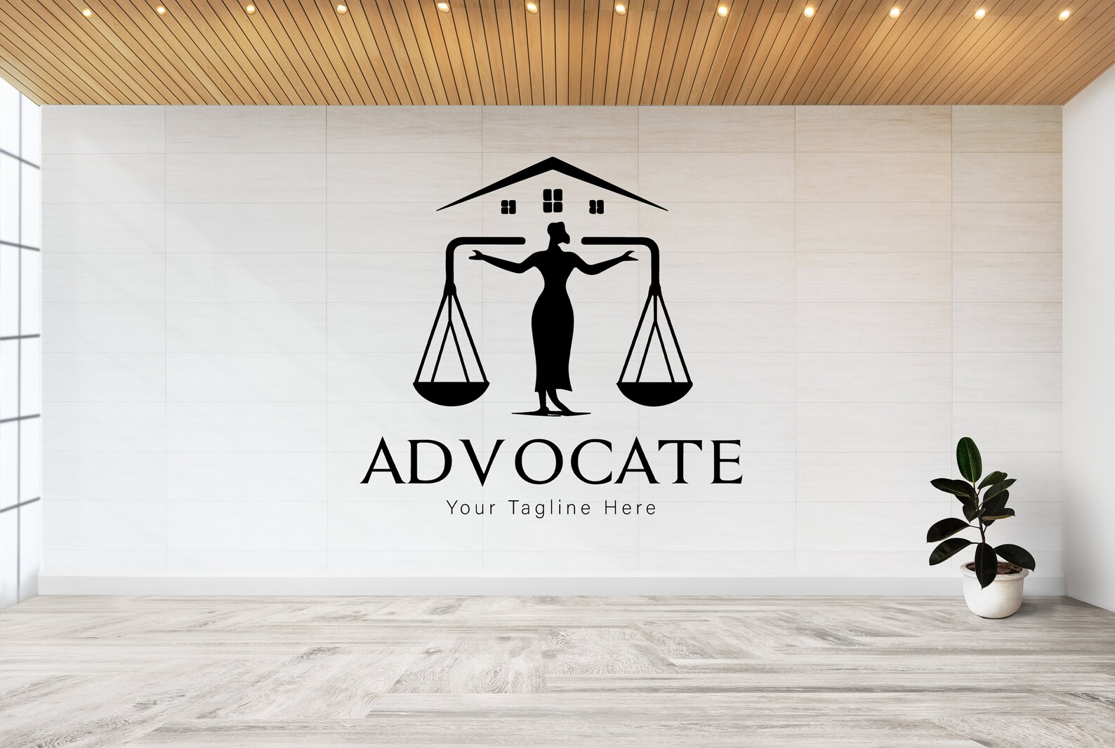 Law Logo for Woman / Law Office Logo / Lady Law Logo / Lady - Etsy