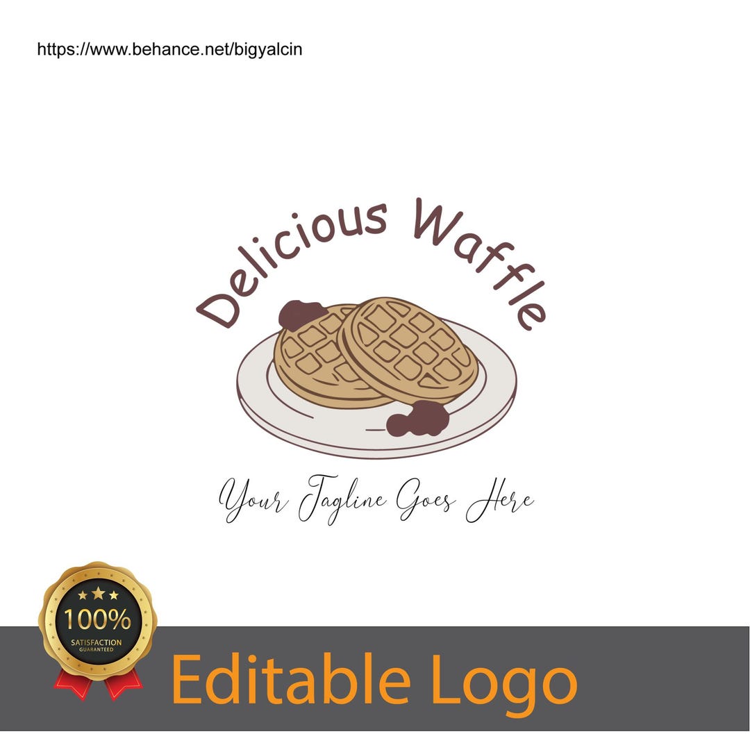 Custom Waffle Logo Design | Sweet & Modern Branding for Waffle Shops ...