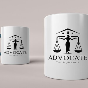 Law Logo for Woman / Law Office Logo / Lady Law Logo / Lady Justice ...
