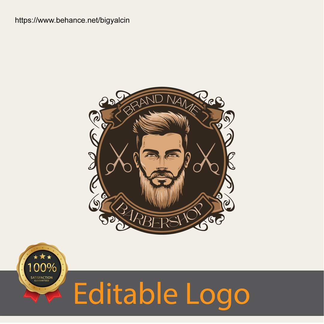 Custom Barber Logo Design for Barbershop Branding / Modern Hairstylist ...