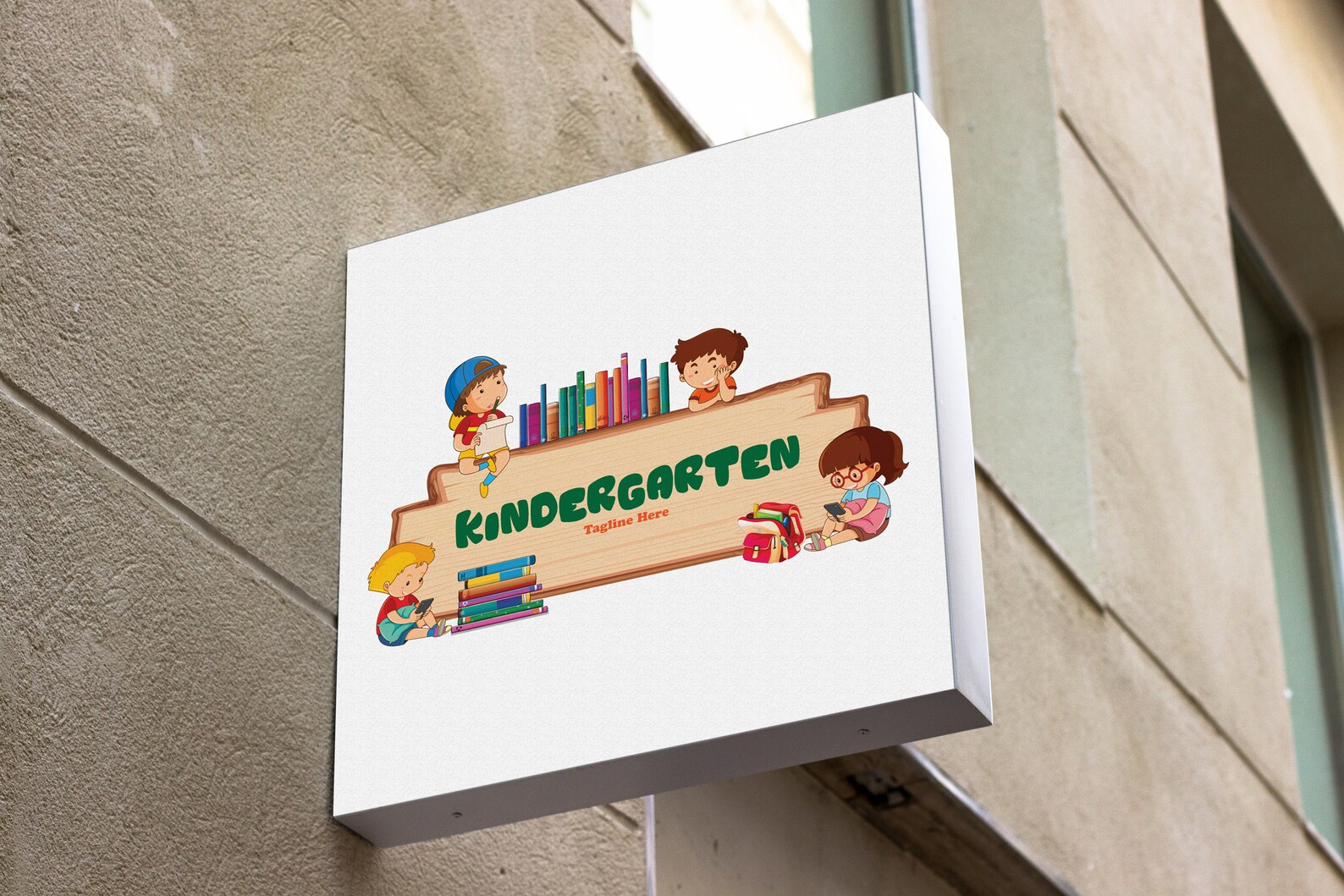 Kindergarten Logo Design / Editable Preschool Logo / Child Care Logo ...