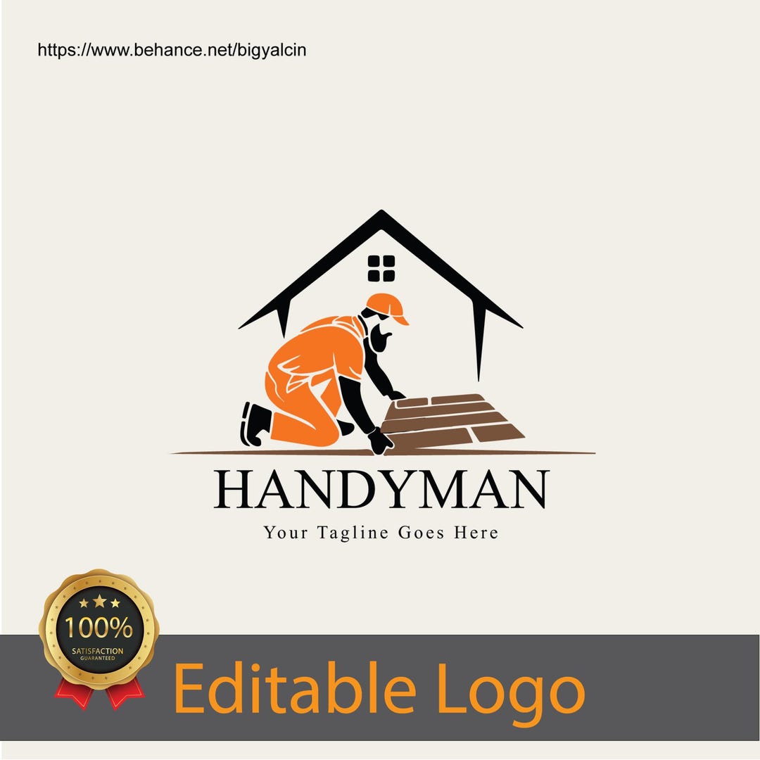 Construction Logo Design / Handyman Logo Design / Maintenance ...