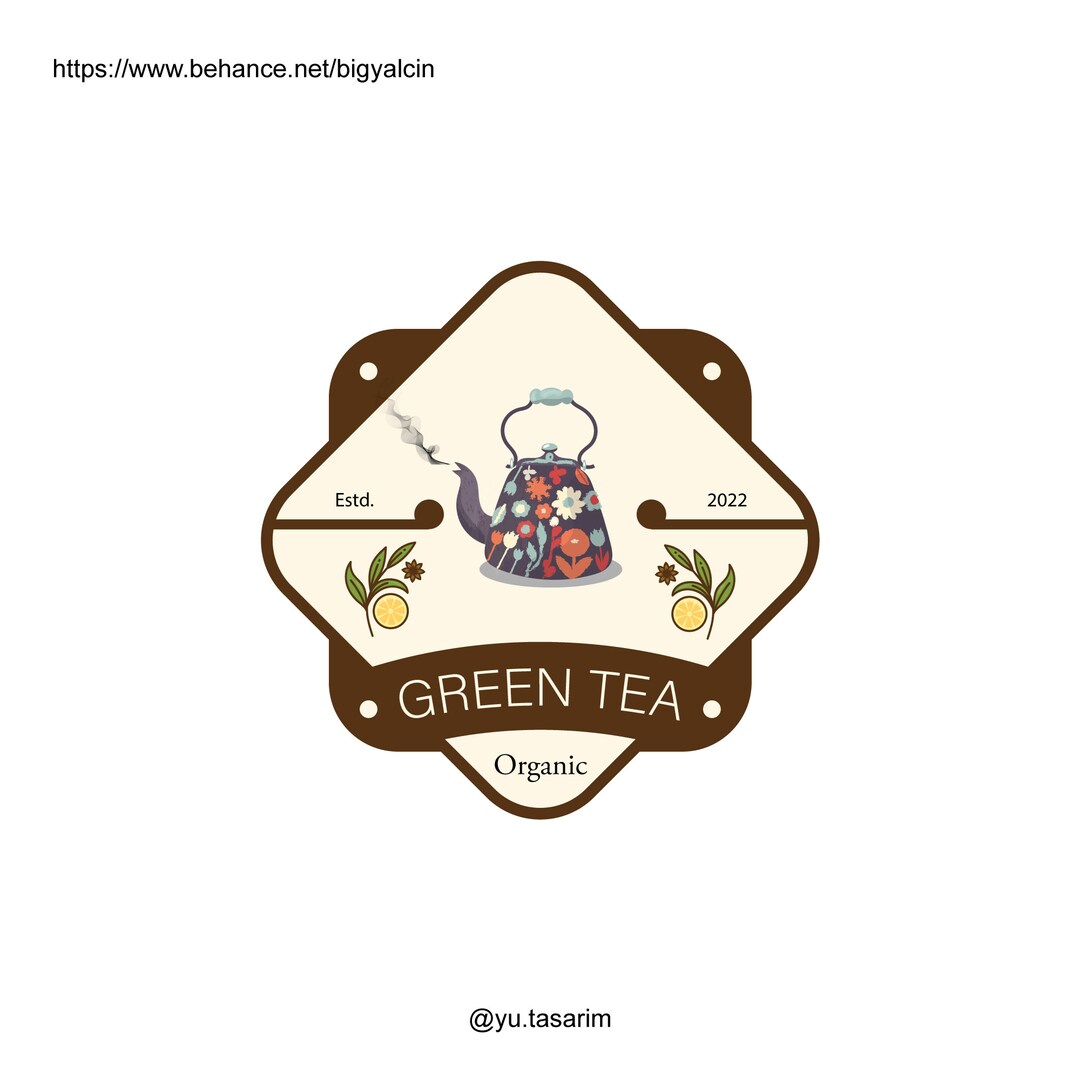 Modern Cafe Logo Design - Stylish Brand Identity for Your Tea House ...
