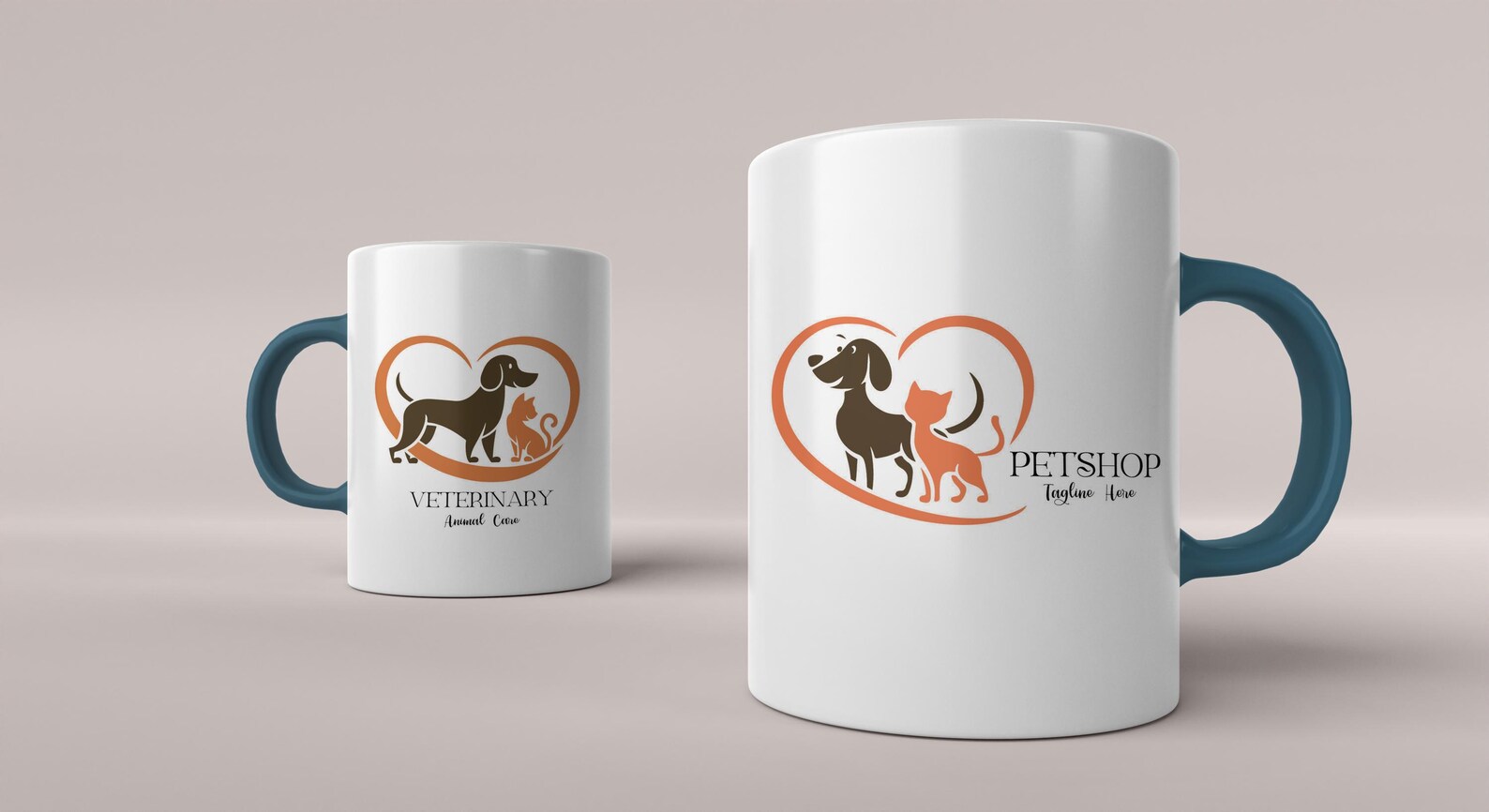 Modern Vet Clinic Logo Design: Customizable Animal Hospital Branding - Etsy