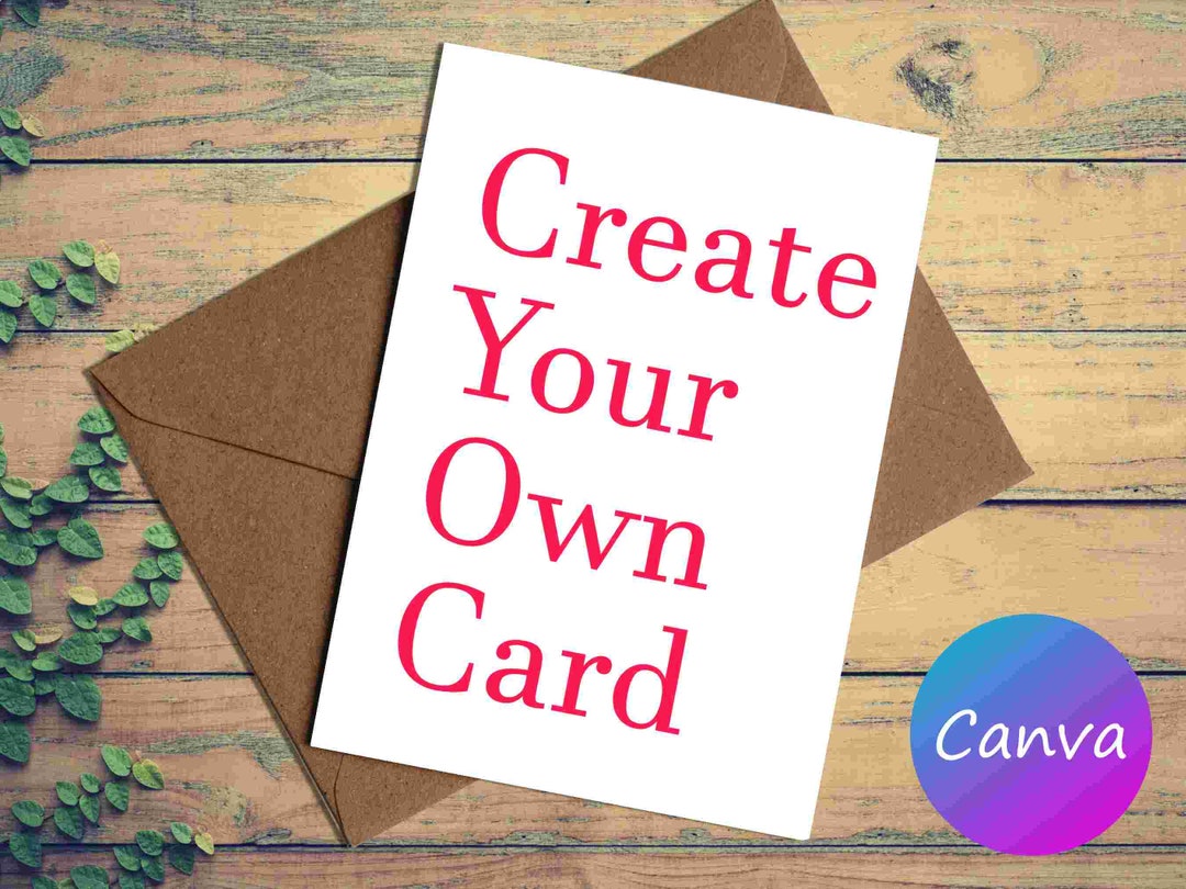 Create Your Own Custom Greetings Cards | Drag and Drop Template | 6x4 ...