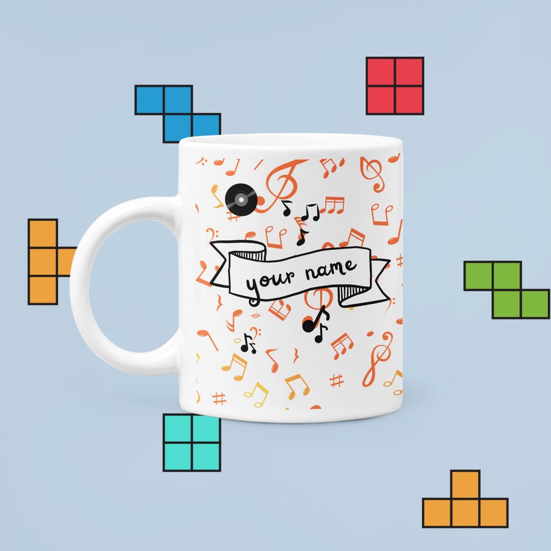 Custom Mug Name Personalized Mug for Music Lovers Mug With - Etsy