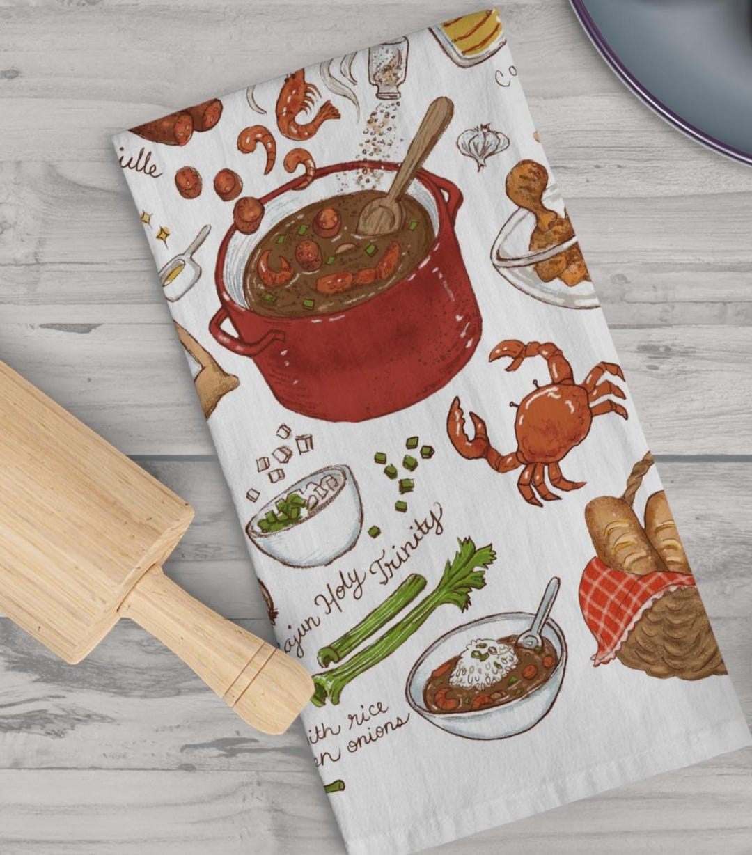 Gumbo Recipe Tea Towel, Vintage Kitchen Decor, Culinary Gift - Etsy